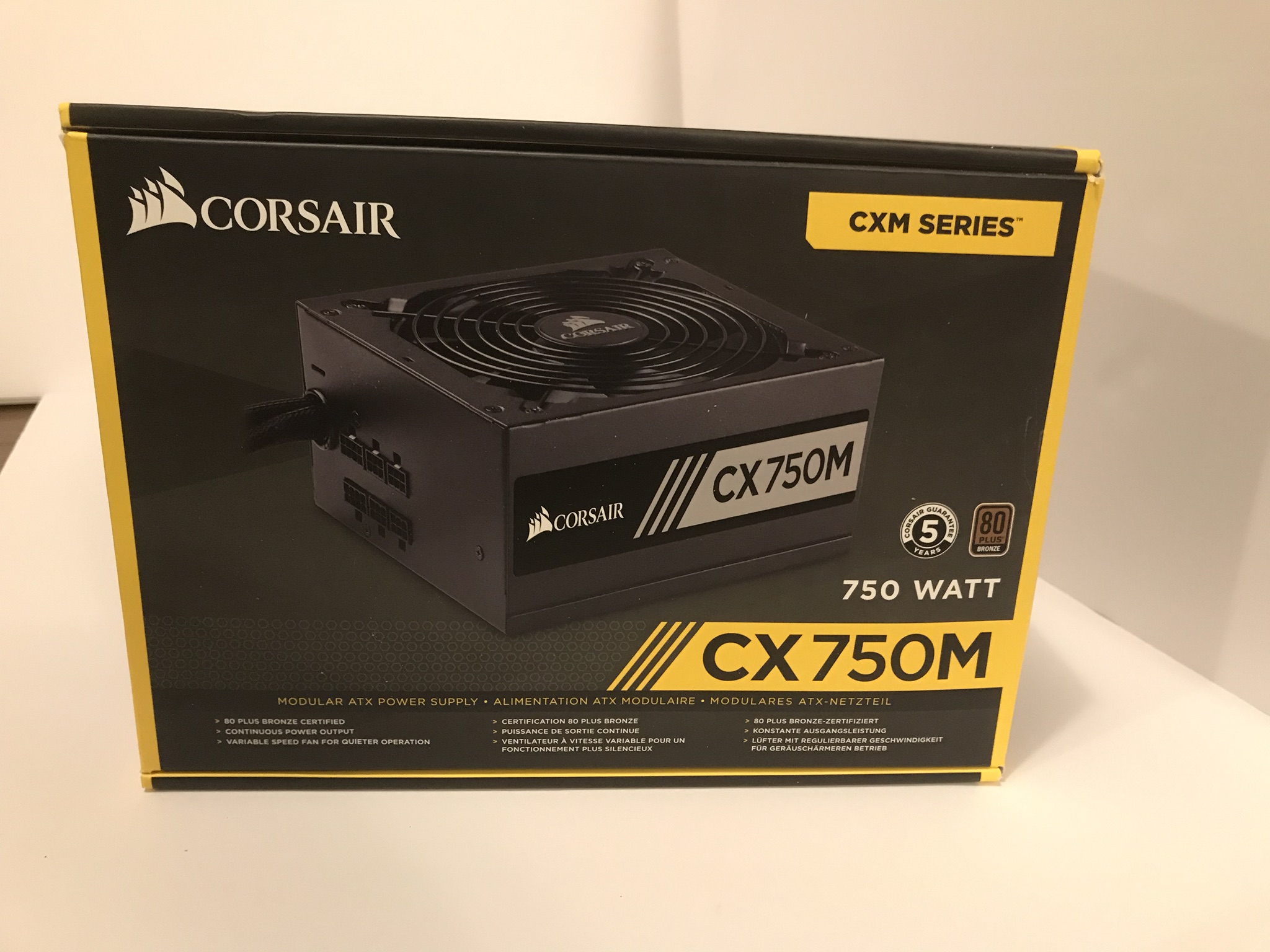 Corsair CX Series 750 watt ATX/EPS Modular 80 Plus Bronze ATX12V/EPS12V ...